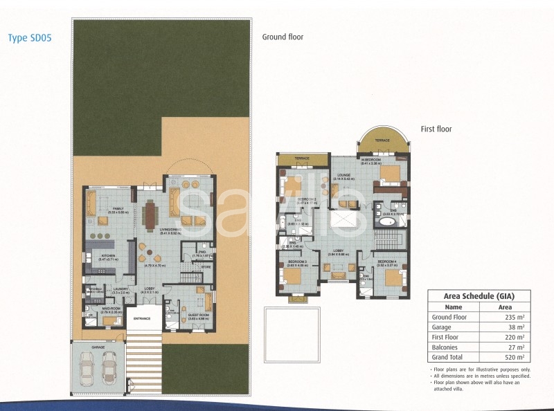 Type SD05, Five bedroom villa in Reehan Gardens, Al Mouj Muscat